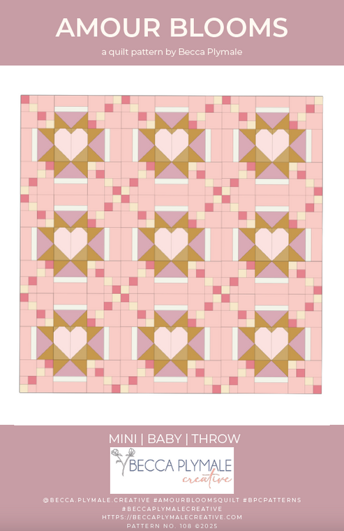 Amour Blooms Paper Quilt Pattern – Becca Plymale Creative